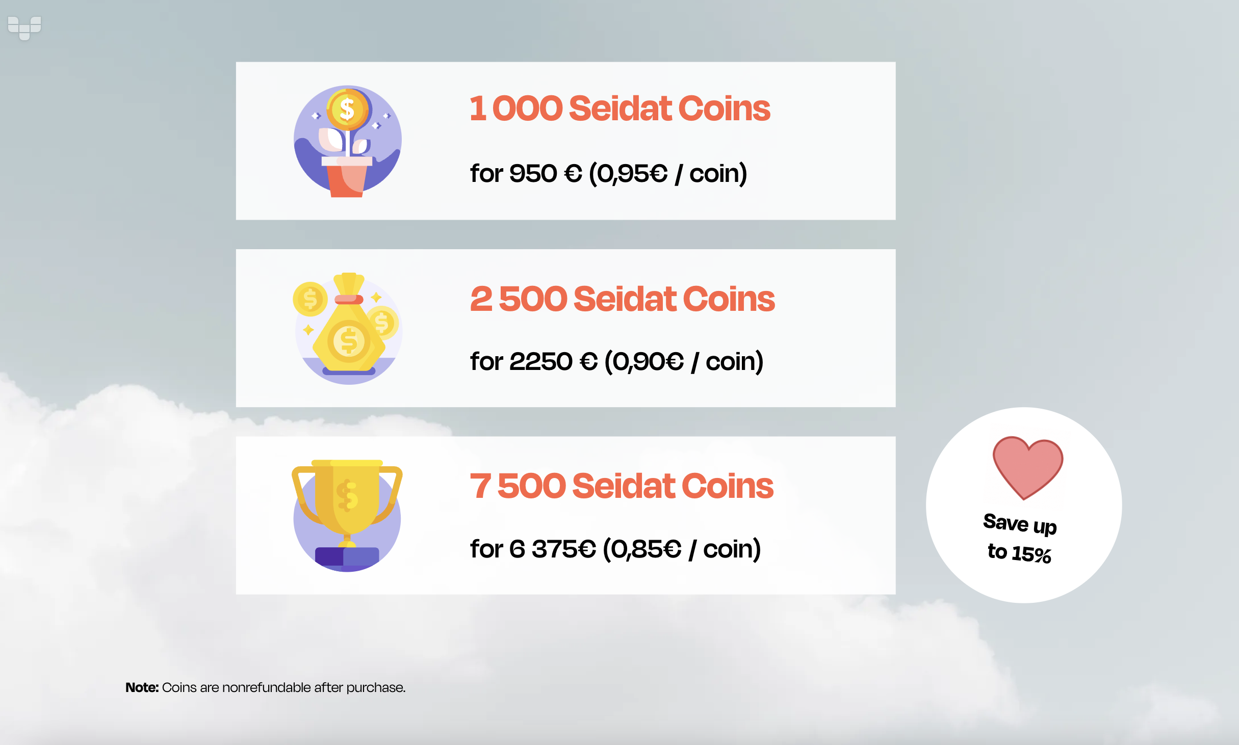Get discount with virtual Seidat coins